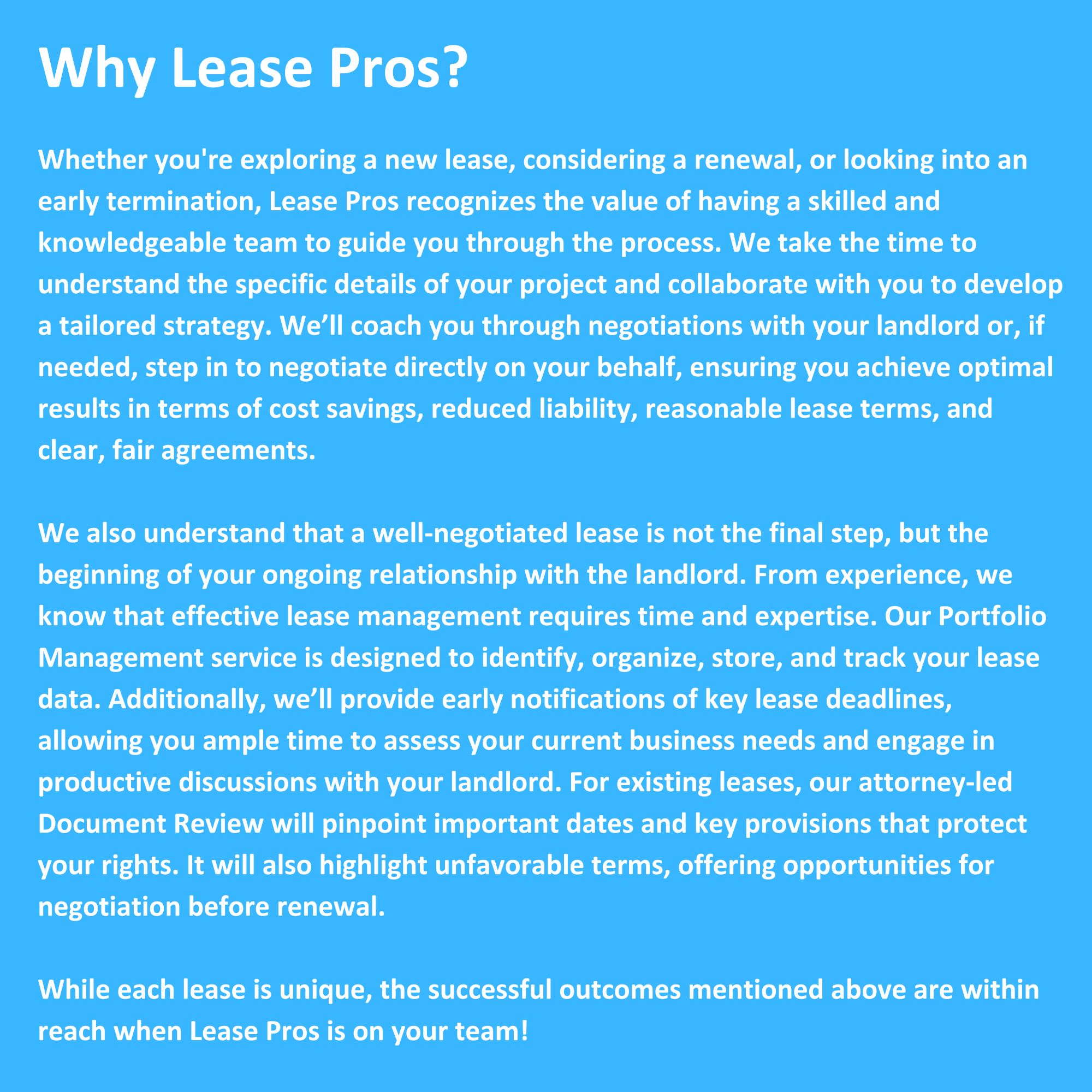 The Lease Pros